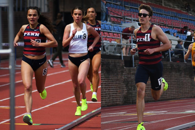 Penn track and field sets three program records over split-squad ...
