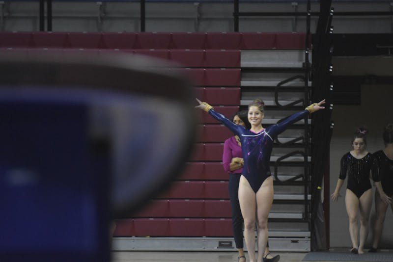 Crazy comeback effort comes up just short as Penn gymnastics takes ...