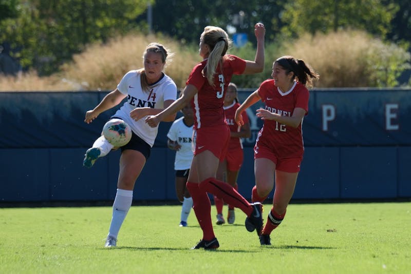 Penn women's soccer coasts to 2-0 win over winless Delaware State on ...