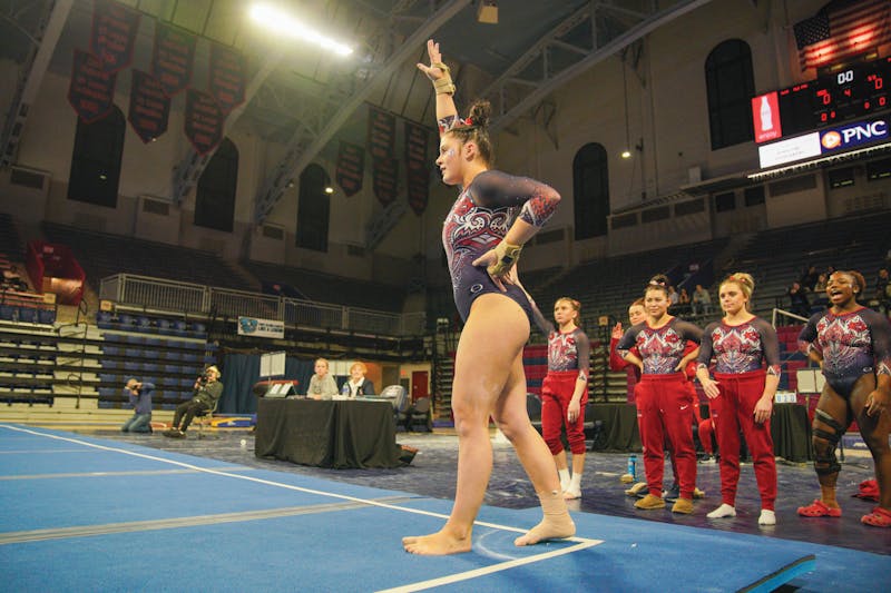 Penn gymnastics Red and Blue Intrasquad meet sets the tone for 2025 ...