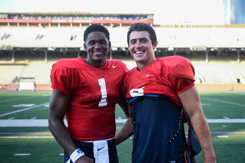 Penn football in quarterback purgatory with two-man competition still ...