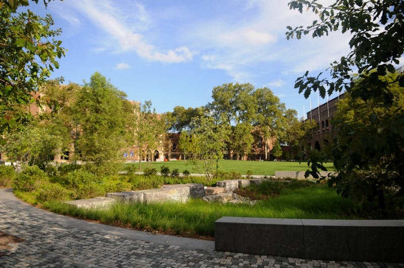 Shoemaker Green opens as 'front lawn' to Palestra | The Daily Pennsylvanian