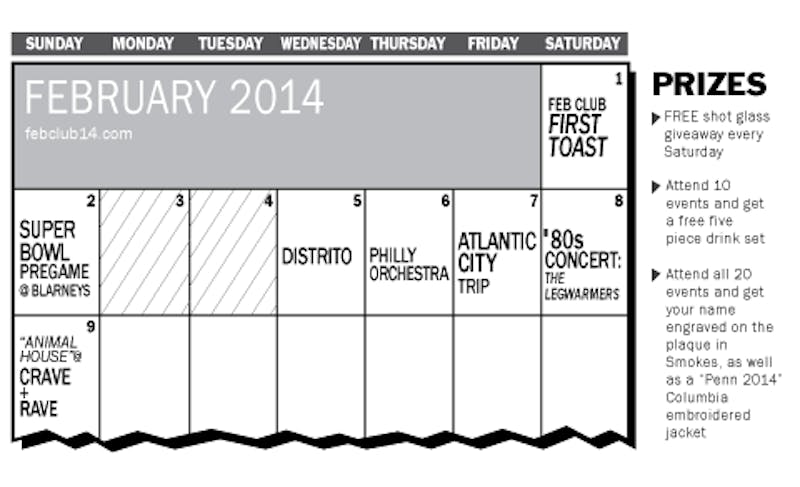 Feb Club schedule changes this year | The Daily Pennsylvanian