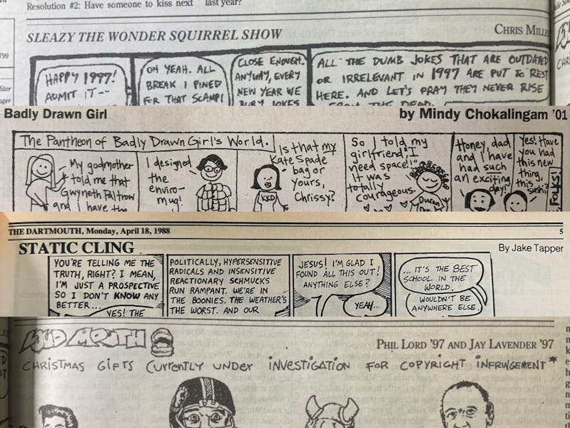 Live from the archives: The Dartmouth’s cartoonists who went on to ...