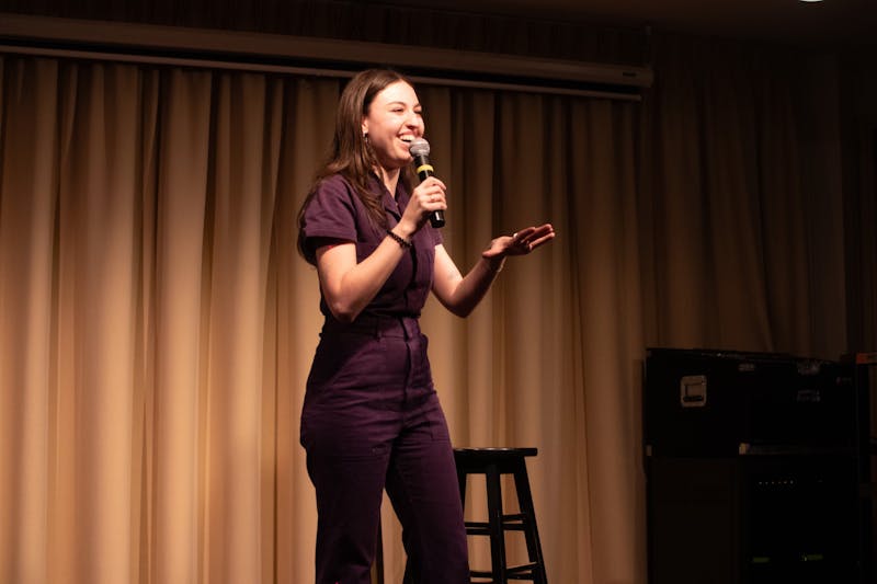 Comedian Sarah Adelman ’19 performs in One Wheelock - The Dartmouth
