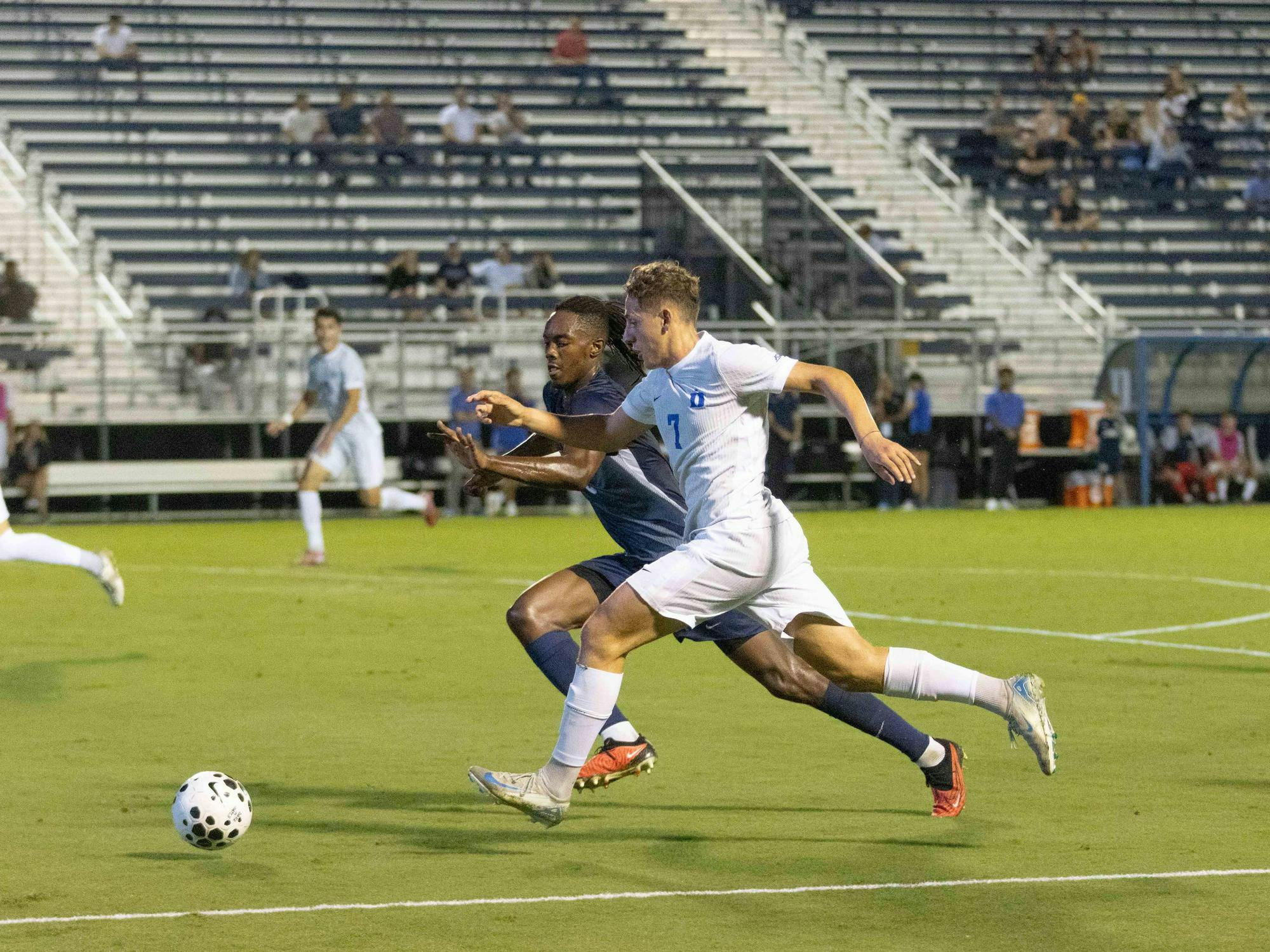 No. 16 Duke men's soccer scores early, often in 8-0 win against Howard ...