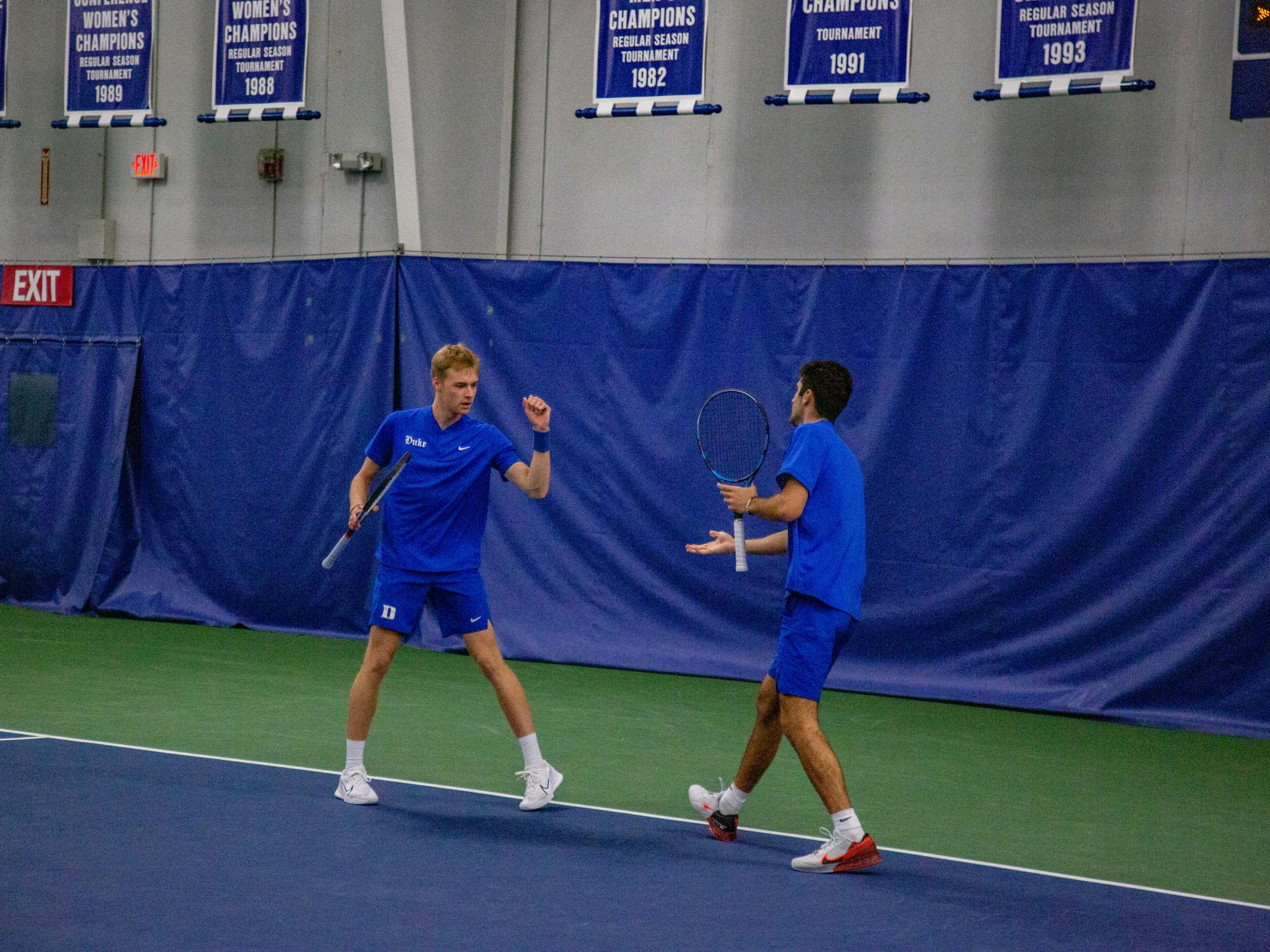 No. 12 Duke men's tennis starts season 2-0, Connor Krug clinches ...