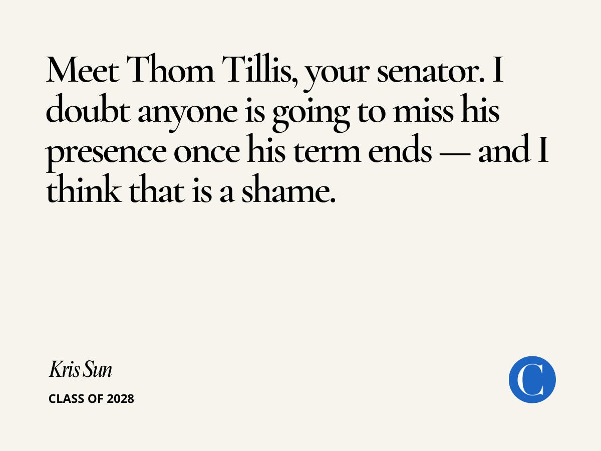 Meet Thom Tillis, your senator - The Duke Chronicle