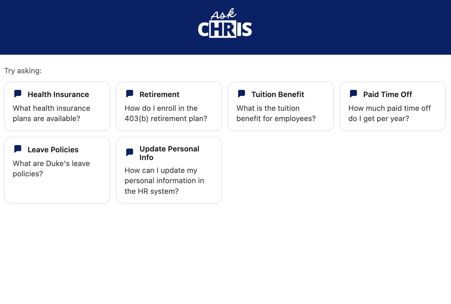 Duke HR launches AI chatbot to answer employee questions - The Duke ...