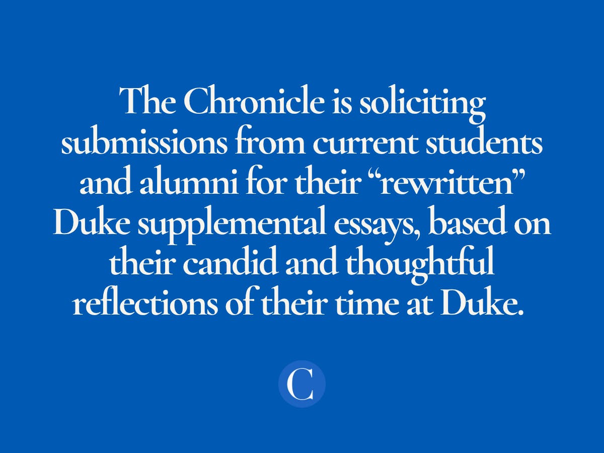 The Chronicle is soliciting submissions for "rewritten" Duke ...