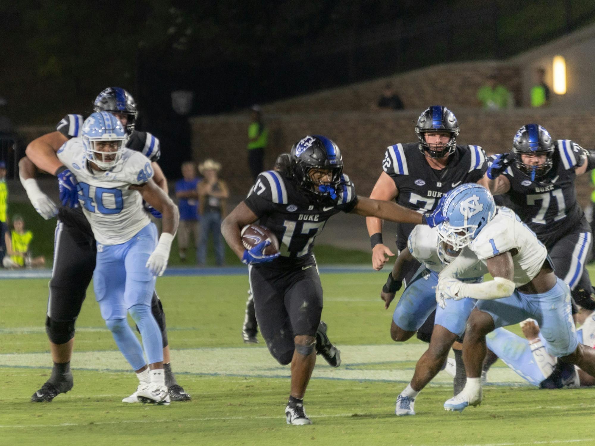 Scenes from Duke football's 21-20 comeback victory over North Carolina ...