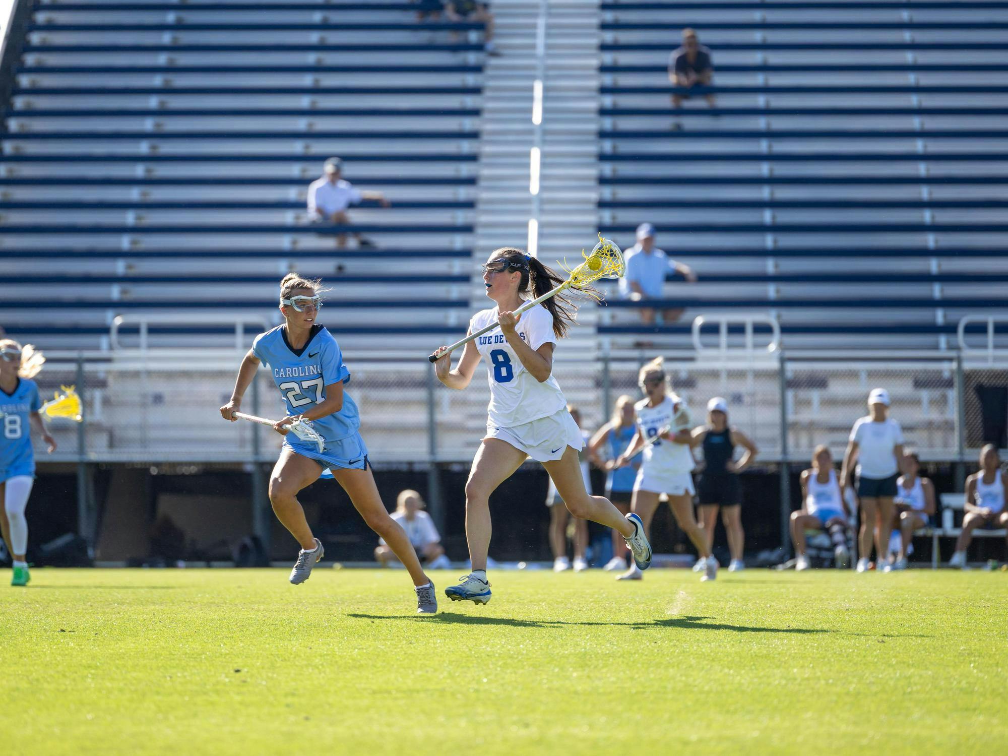 No. 19 Duke women's lacrosse can't hold on to halftime lead, falls 11-5 ...