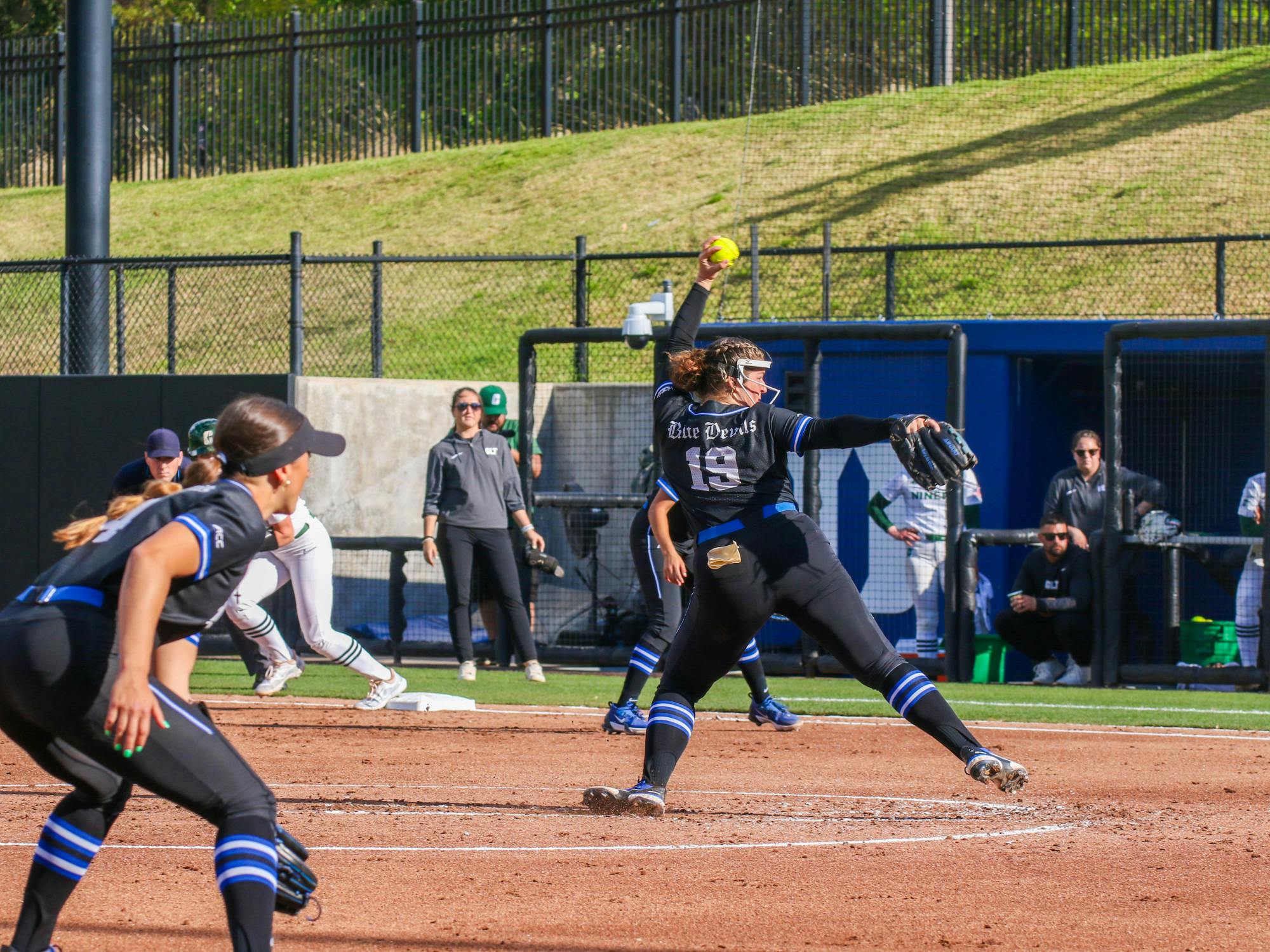 No. 3 Duke softball dips into its offensive and defensive arsenal to ...
