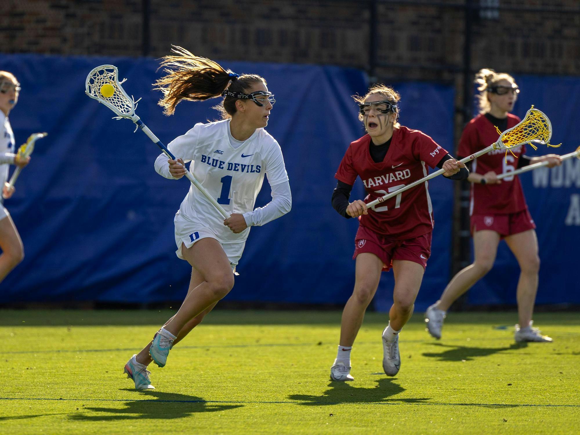 No. 15 Duke women’s lacrosse, stifled by Harvard defense, falls 14-12 ...