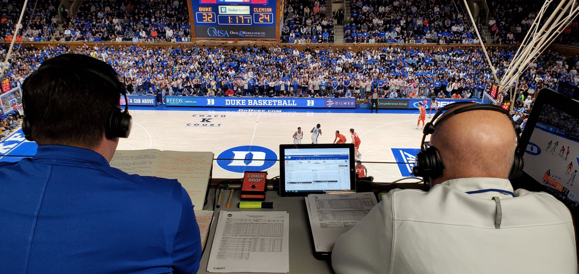 Inside the booth with David Shumate, the play-by-play voice behind Duke ...