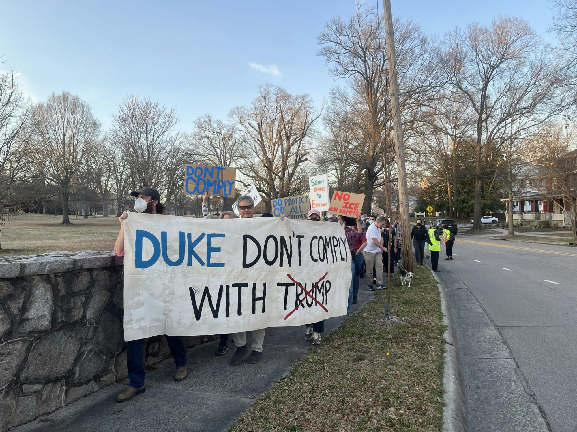 ‘Duke, don’t comply’: Duke, Durham community members protest to demand ...