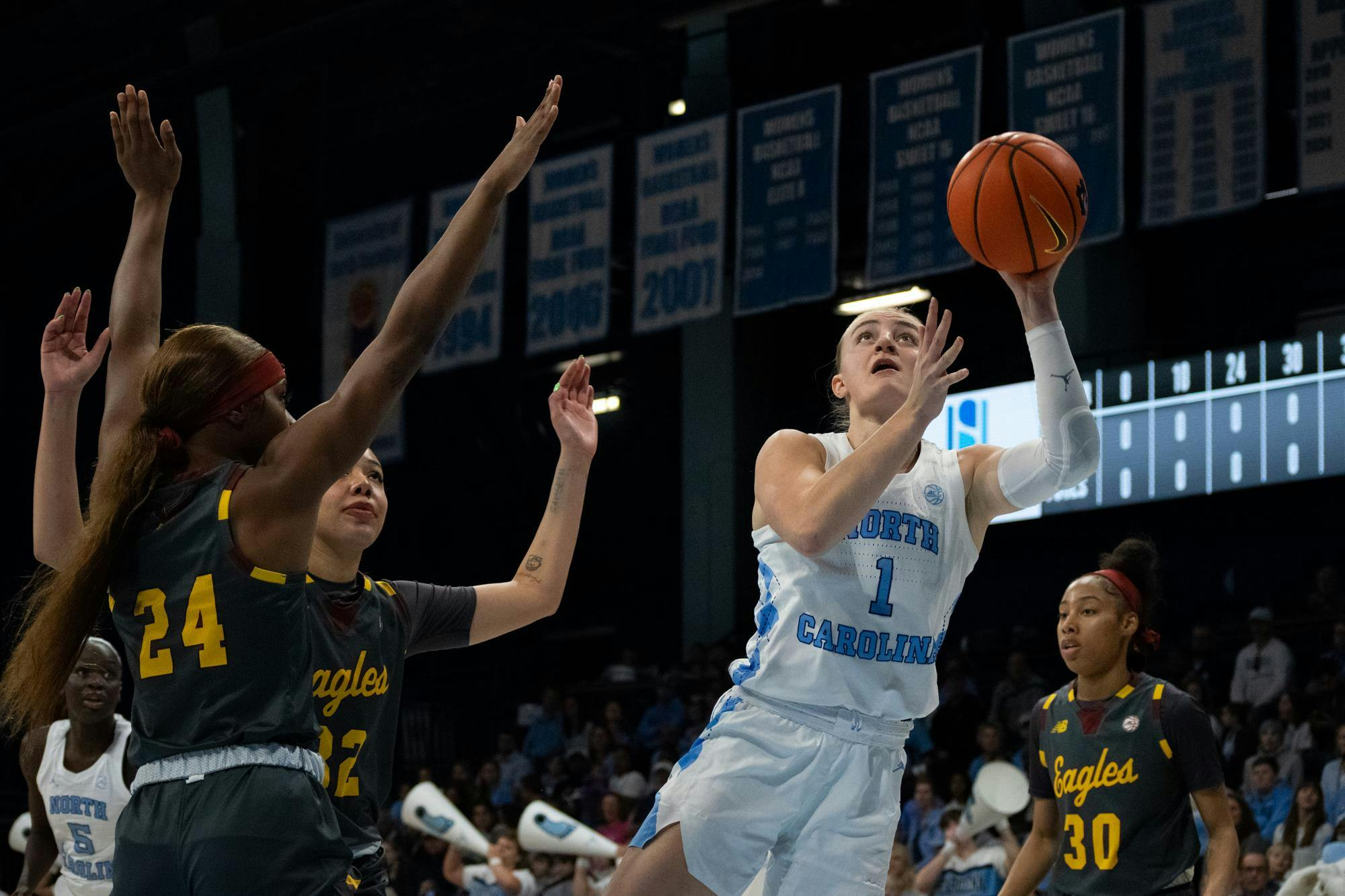 No. 19 UNC women s basketball uses big third quarter to defeat Boston College