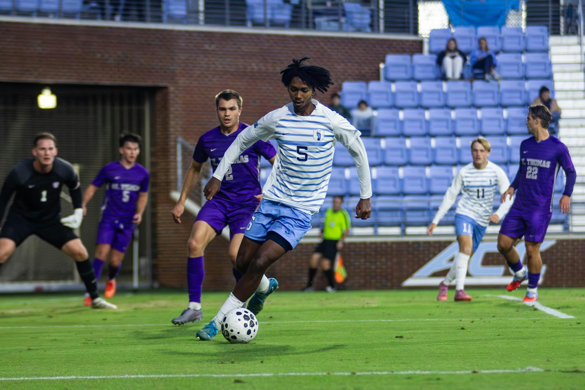 UNC men's soccer cruises past St. Thomas, 4-0, on Saturday night ...