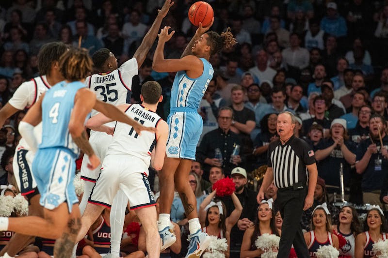 Tar Heels fail to muster comeback against UConn in Jimmy V Classic