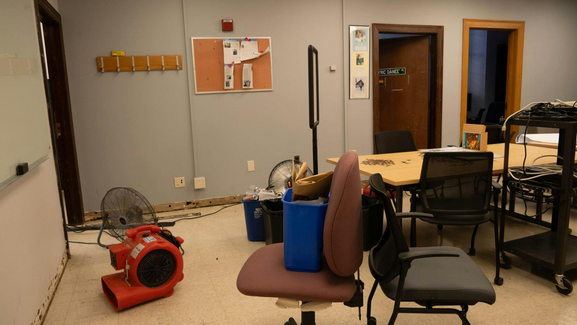 Flood damage in Manning Hall basement relocates 12 courses, five ...