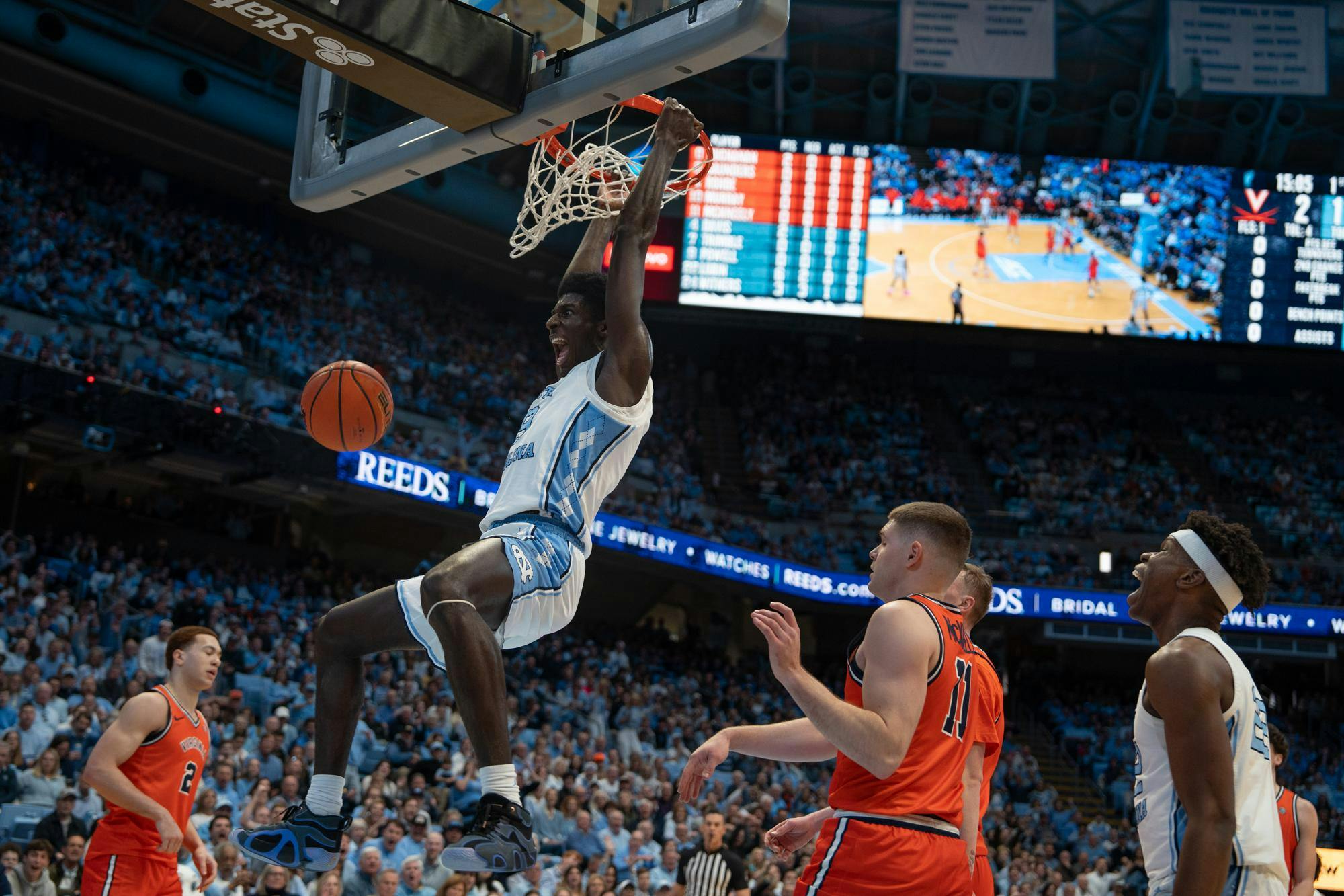 UNC men's basketball overpowers Virginia, 81-66, in second straight ...