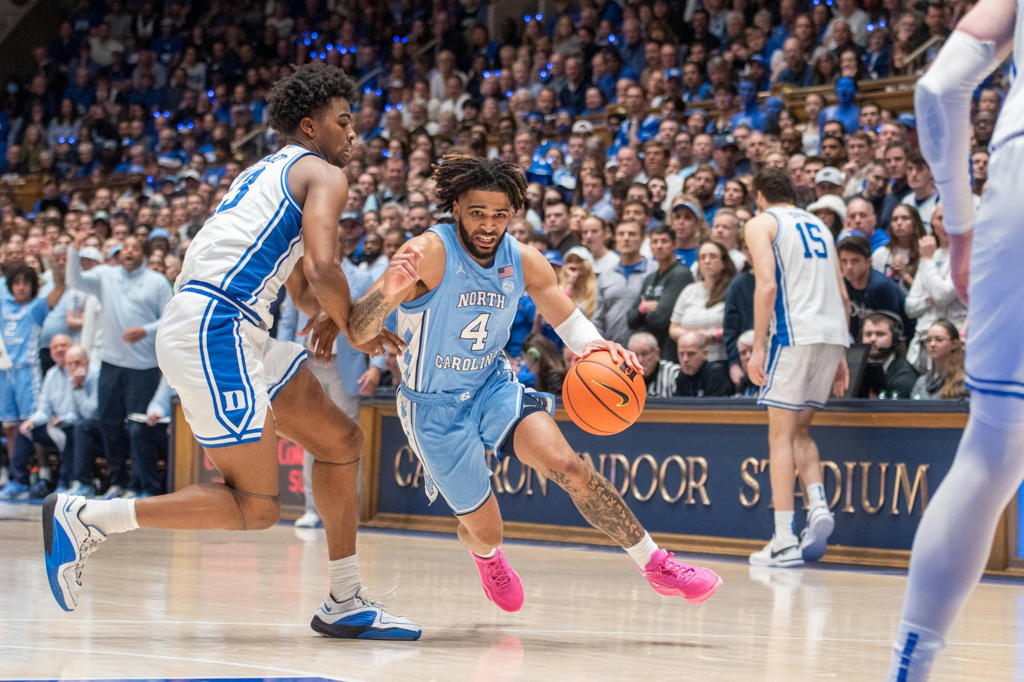 No. 7 UNC men's hoops takes down No. 9 Duke in regular season finale ...