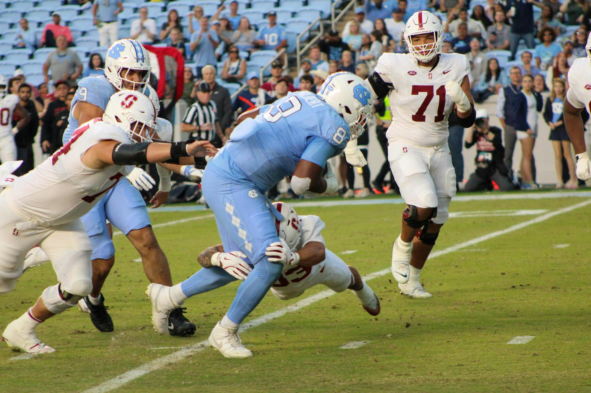 UNC football handles Stanford, 20-15, in their first ACC meeting ...