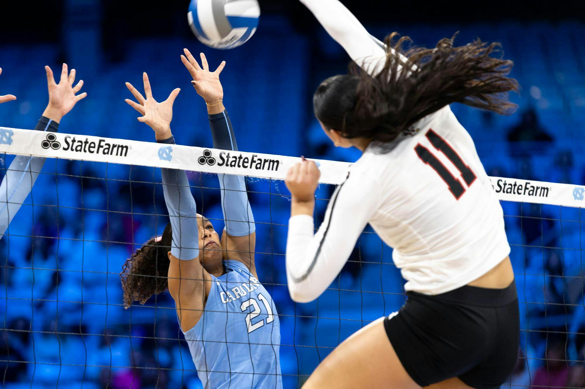 Errors thwart comeback in UNC volleyball's 3-1 loss to Louisville ...