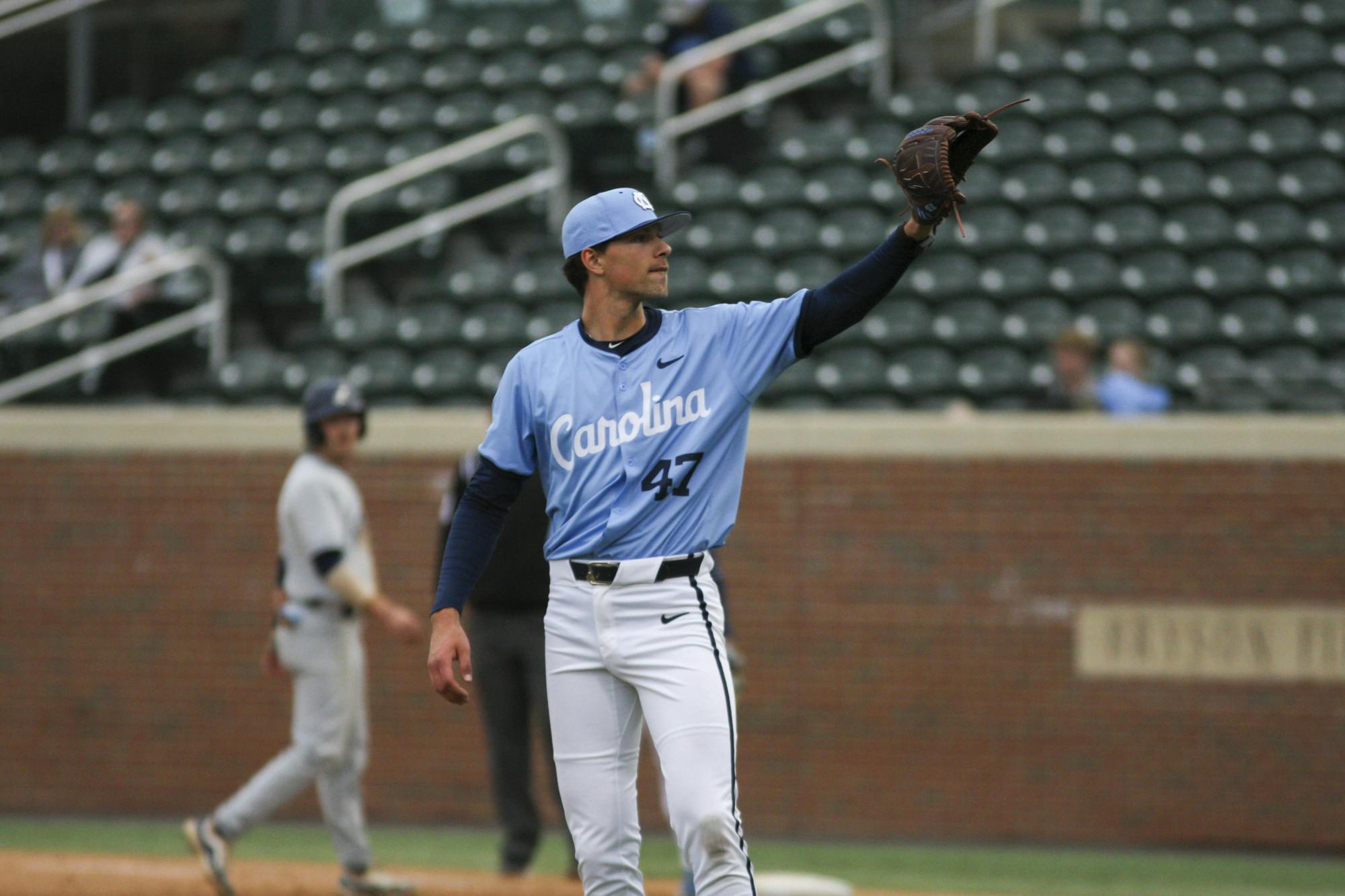 Pitcher Aidan Haugh's career-high 10 strikeouts guide UNC baseball past ...
