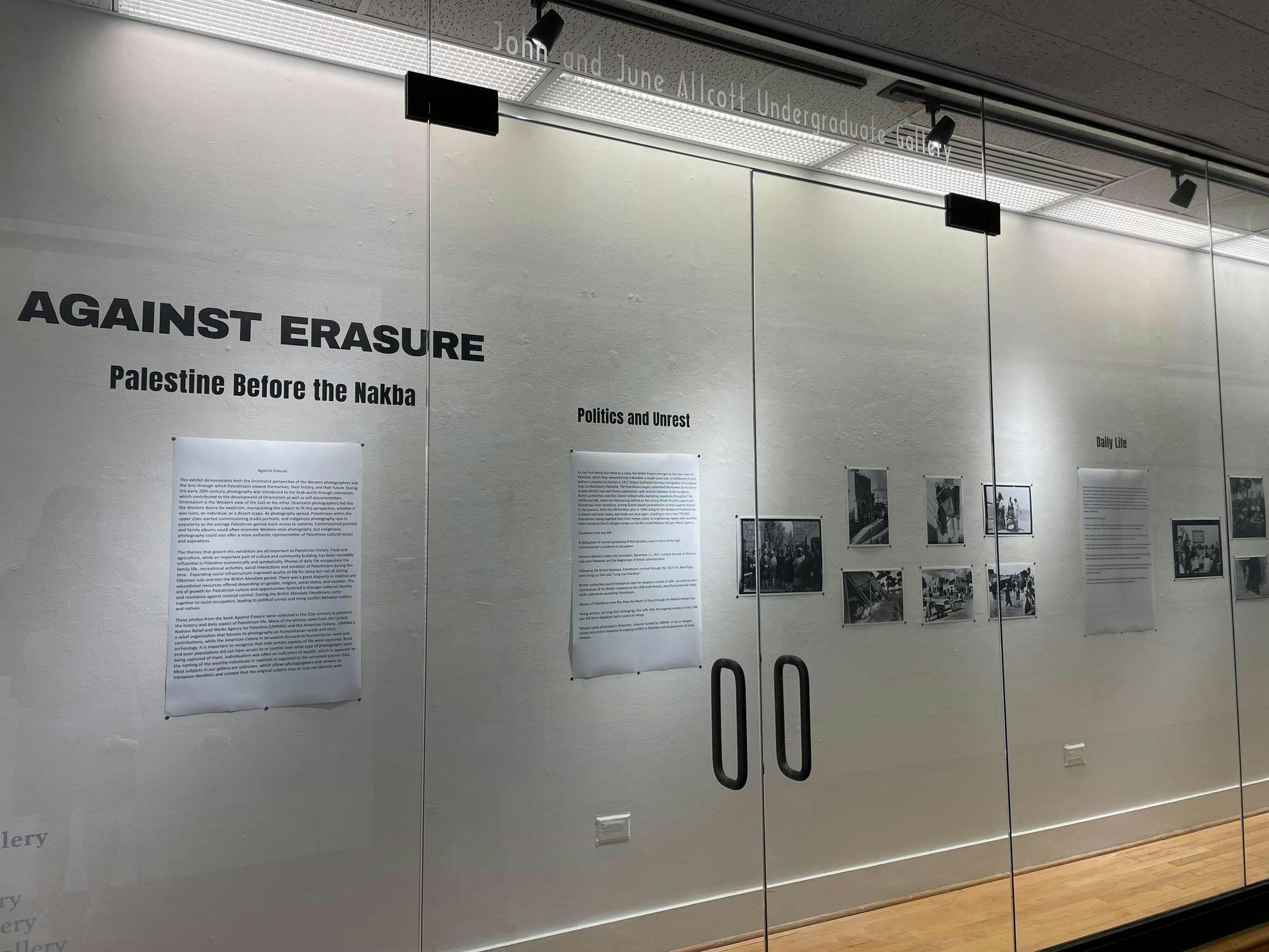 Photo and art installations related to Palestine on display at Hanes ...