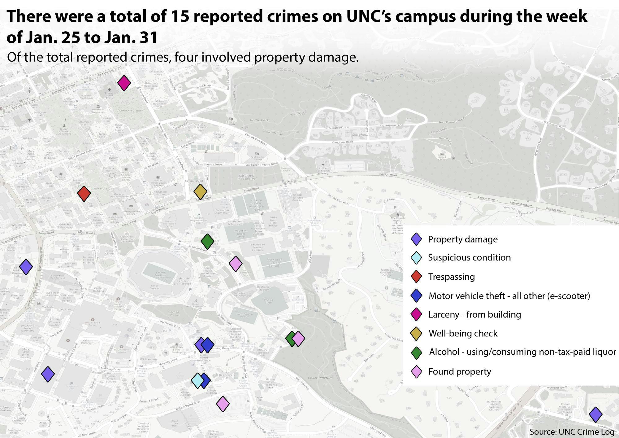 Campus crime: Alcohol violations, e-scooter thefts and more reported at ...
