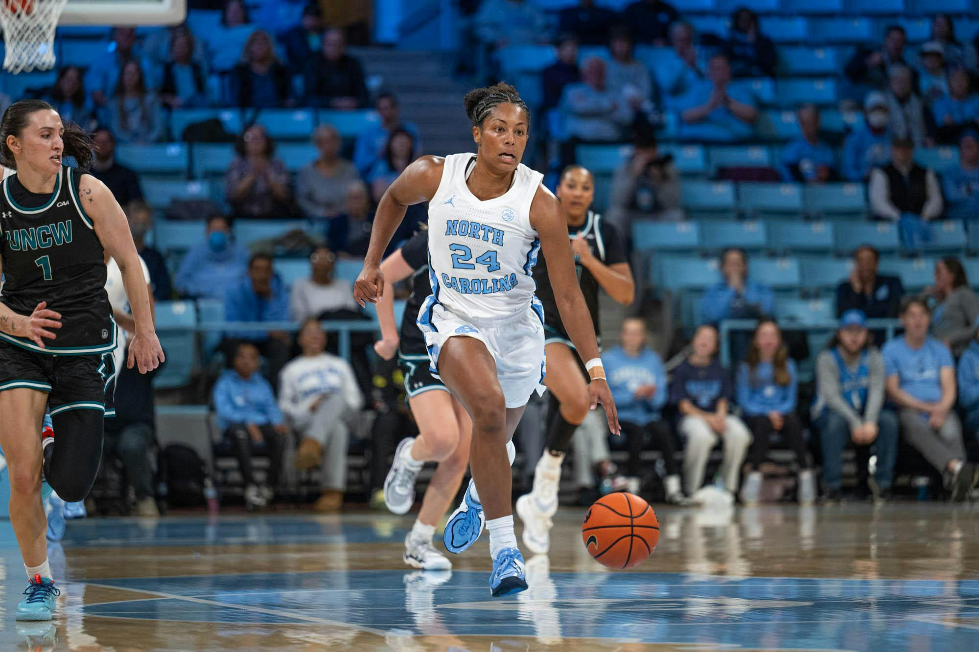 No. 18 UNC women's basketball defeats UNCW, 84-34, in Carmichael Arena ...