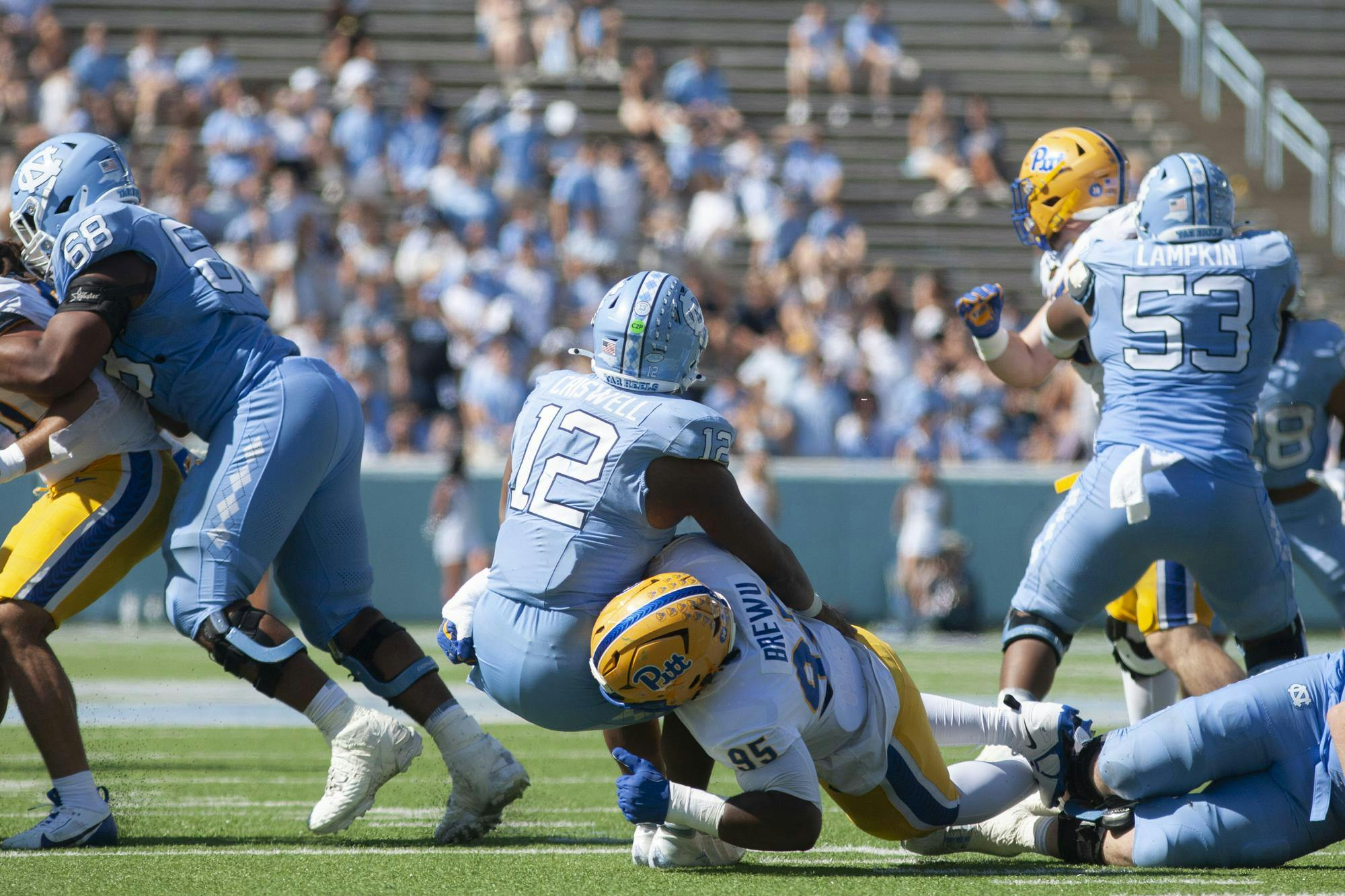 UNC football's failed fourth down attempts against Pitt lead to third ...