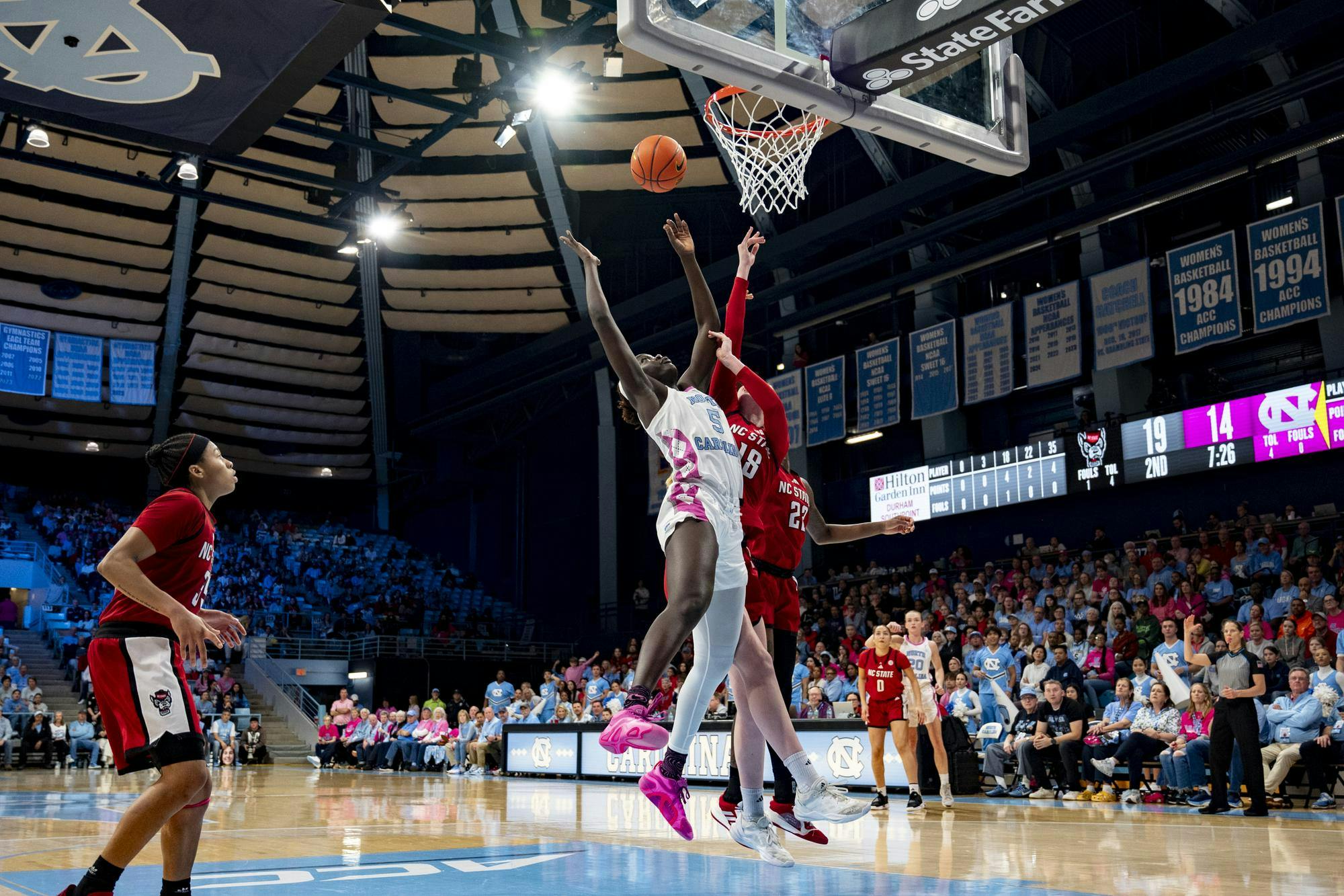 No. 12 UNC women's basketball upsets No. 10 N.C. State, 66-65, with ...