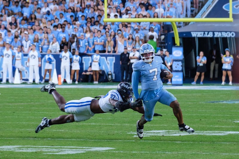 UNC football falls short, 32-25, against Duke in final home game ...