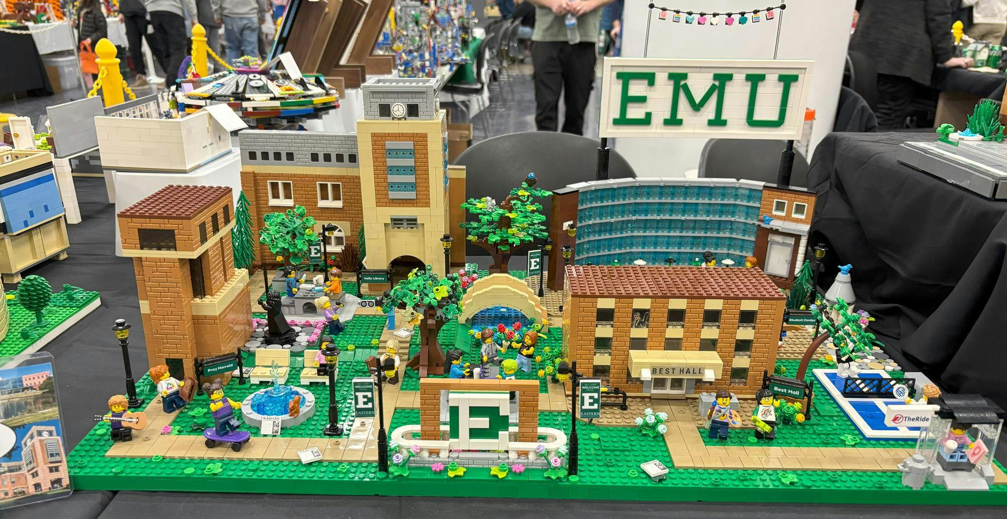 EMU alum Emily Langbehn makes Lego model of EMU's campus - The Eastern Echo