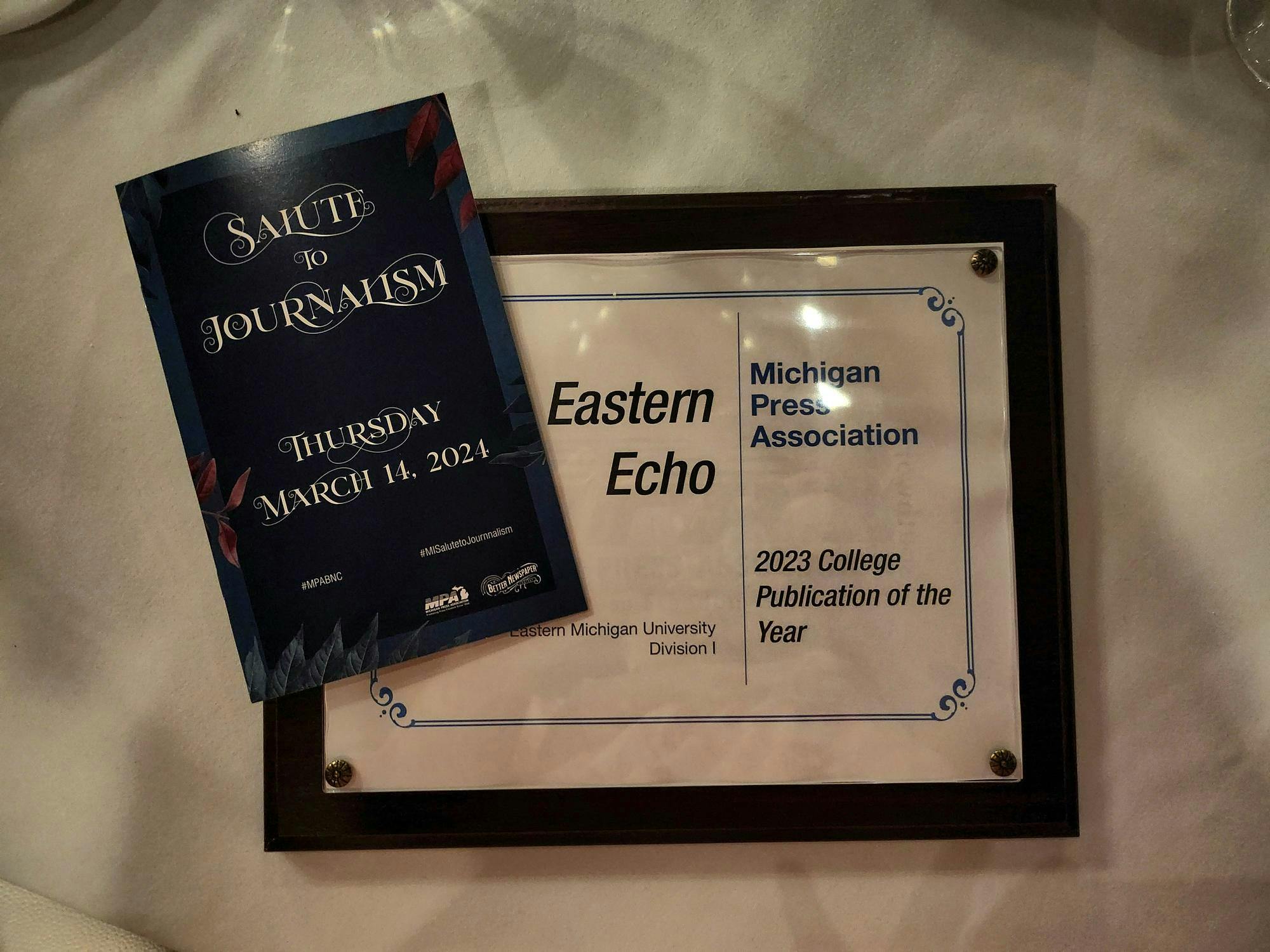 The Eastern Echo takes home a top prize at the Michigan Press Association Awards - The Eastern Echo