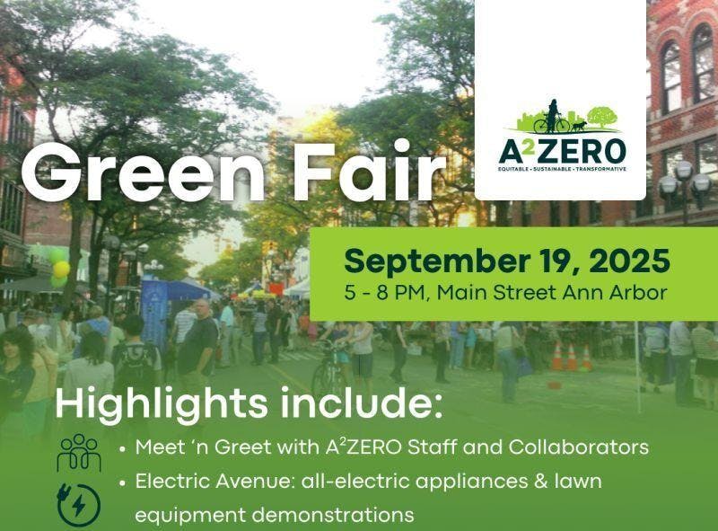 Ann Arbor's A2Zero Green Fair returns September 19, highlights ...
