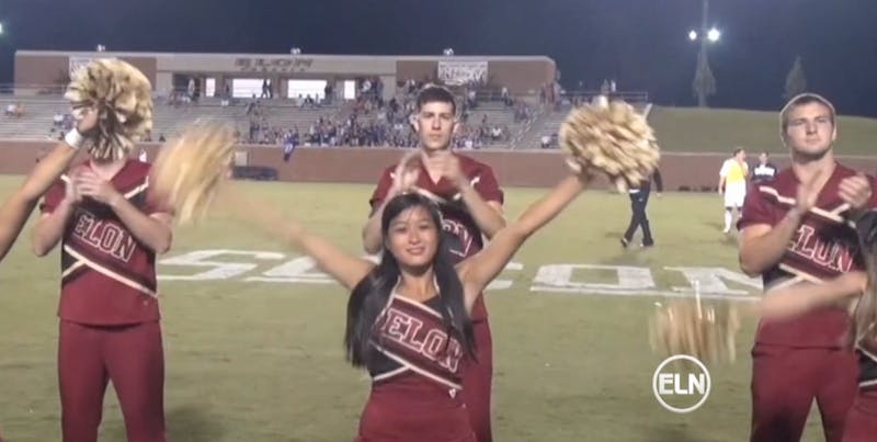 Tattoos, Tags and Cheerleading combined in one Elon student - Elon News ...