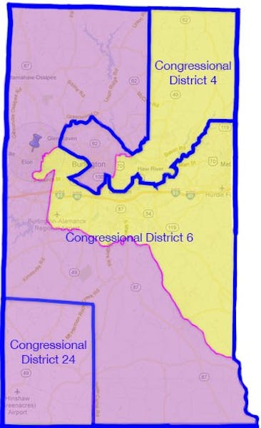 Alamance County's complicated congressional districts division make for ...