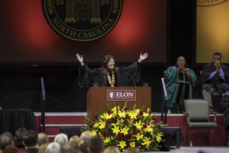 'Always becoming': Connie Book ceremonially inaugurated as Elon's ninth ...