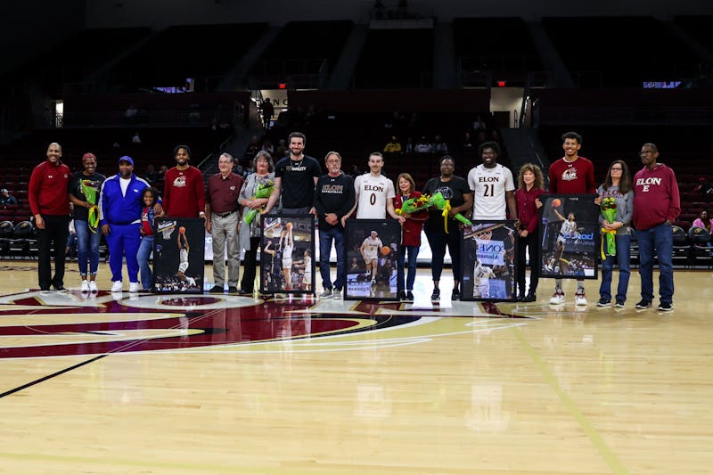 Elon University men’s basketball loses emotional Senior Night game ...