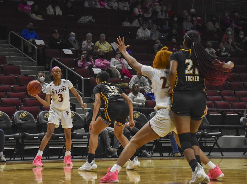 Elon University Womens Basketball Falls To Towson In Caa Battle Elon
