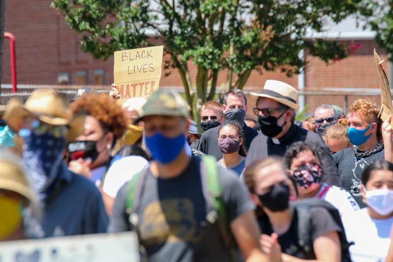 Elon students and faculty protest for the removal of a local ...