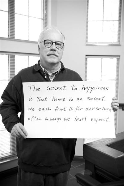 Fritz Lieber, professor for the class "The Pursuit of Happiness ...