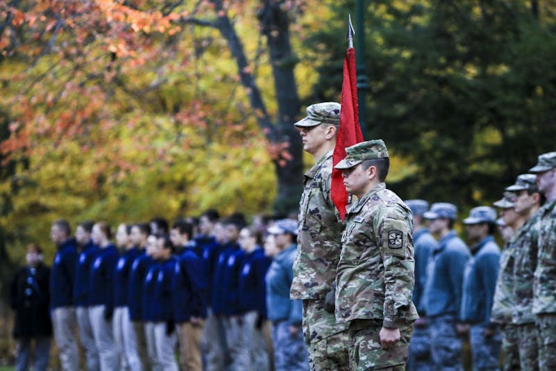 Veteran Ceremony, members of IU's ROTC - Indiana Daily Student