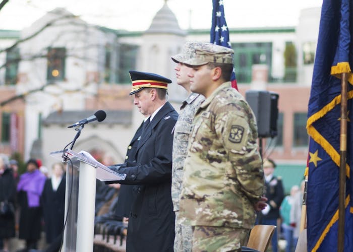 GALLERY: Sun rises over IU Veterans Day Ceremony - Indiana Daily Student