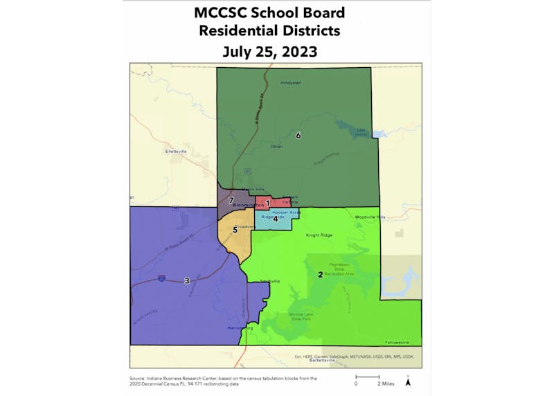 Indiana School District Map