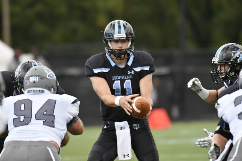 Football defeats Dickinson in a historic blowout - The Johns Hopkins ...