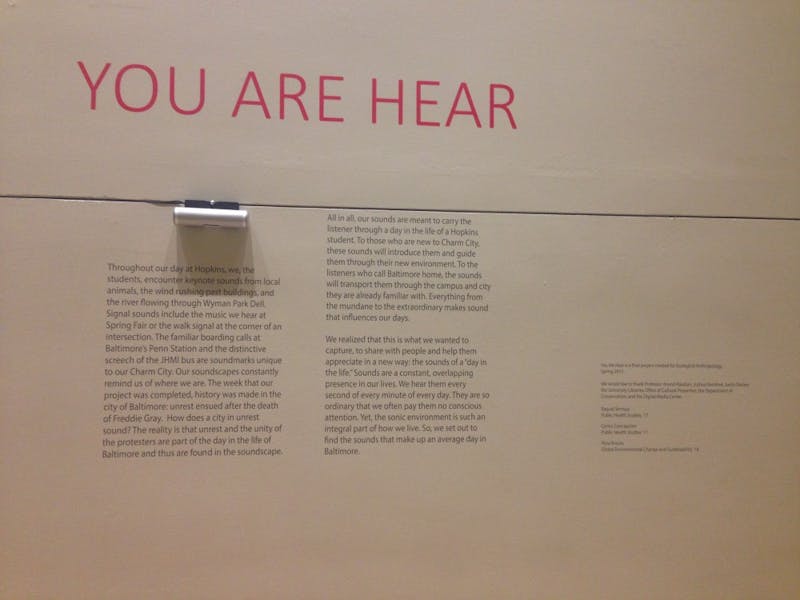 Sound exhibit creates immersive experience - The Johns Hopkins News-Letter